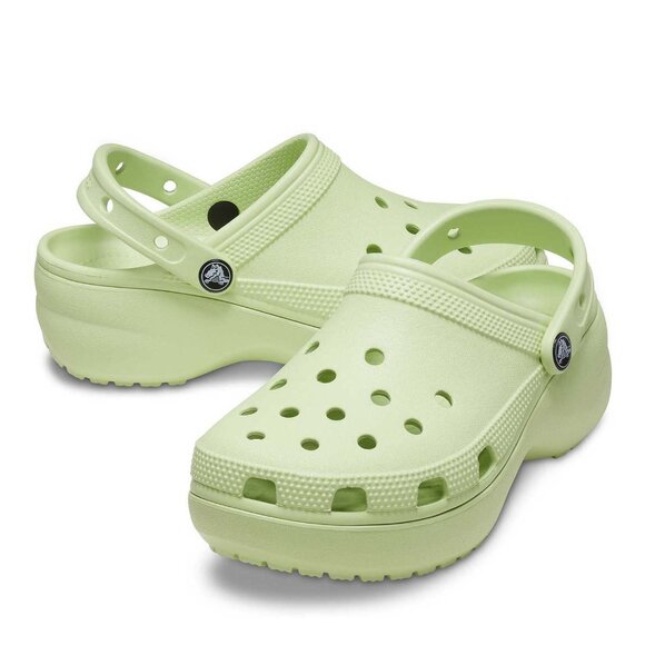 CROCS | Shoes | Womens Crocs Classic Platform Clog Celery 4 Nwt | Poshmark